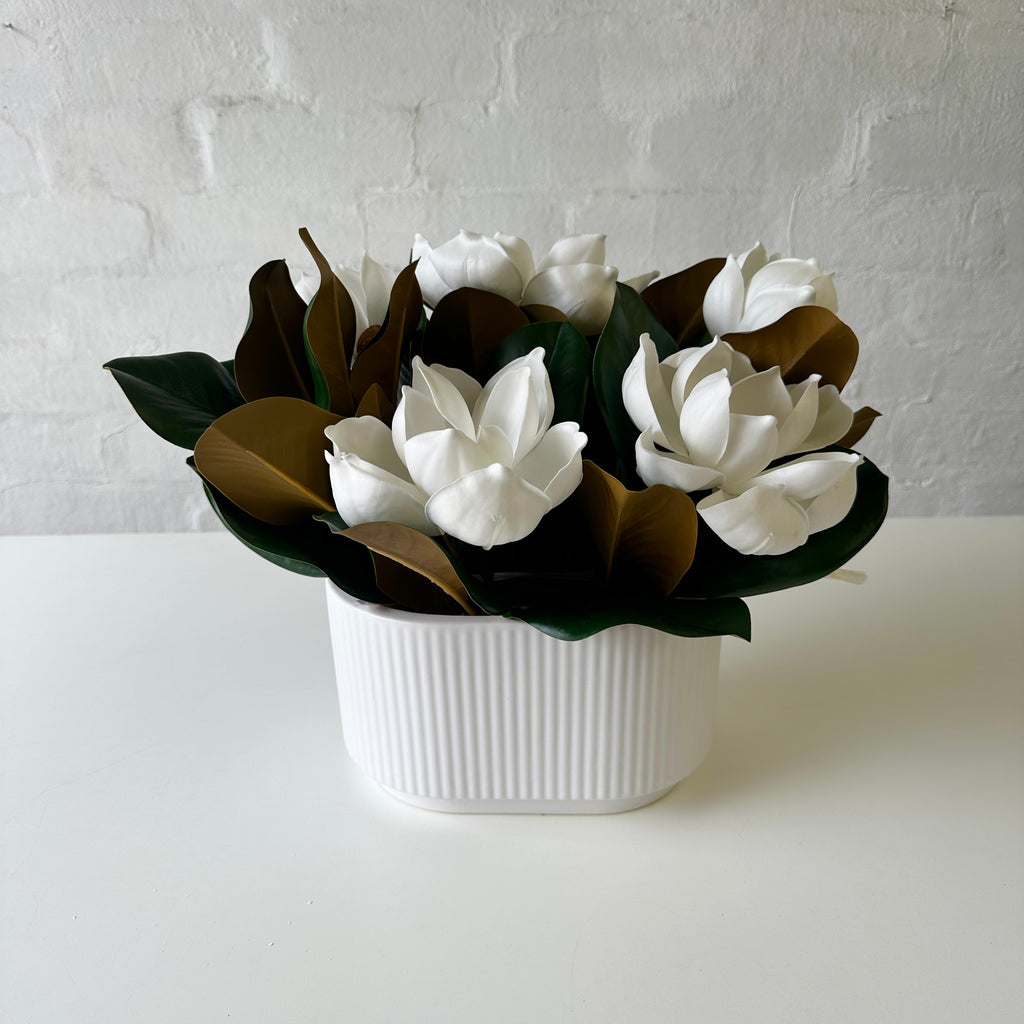 Artificial Magnolias in Ceramic