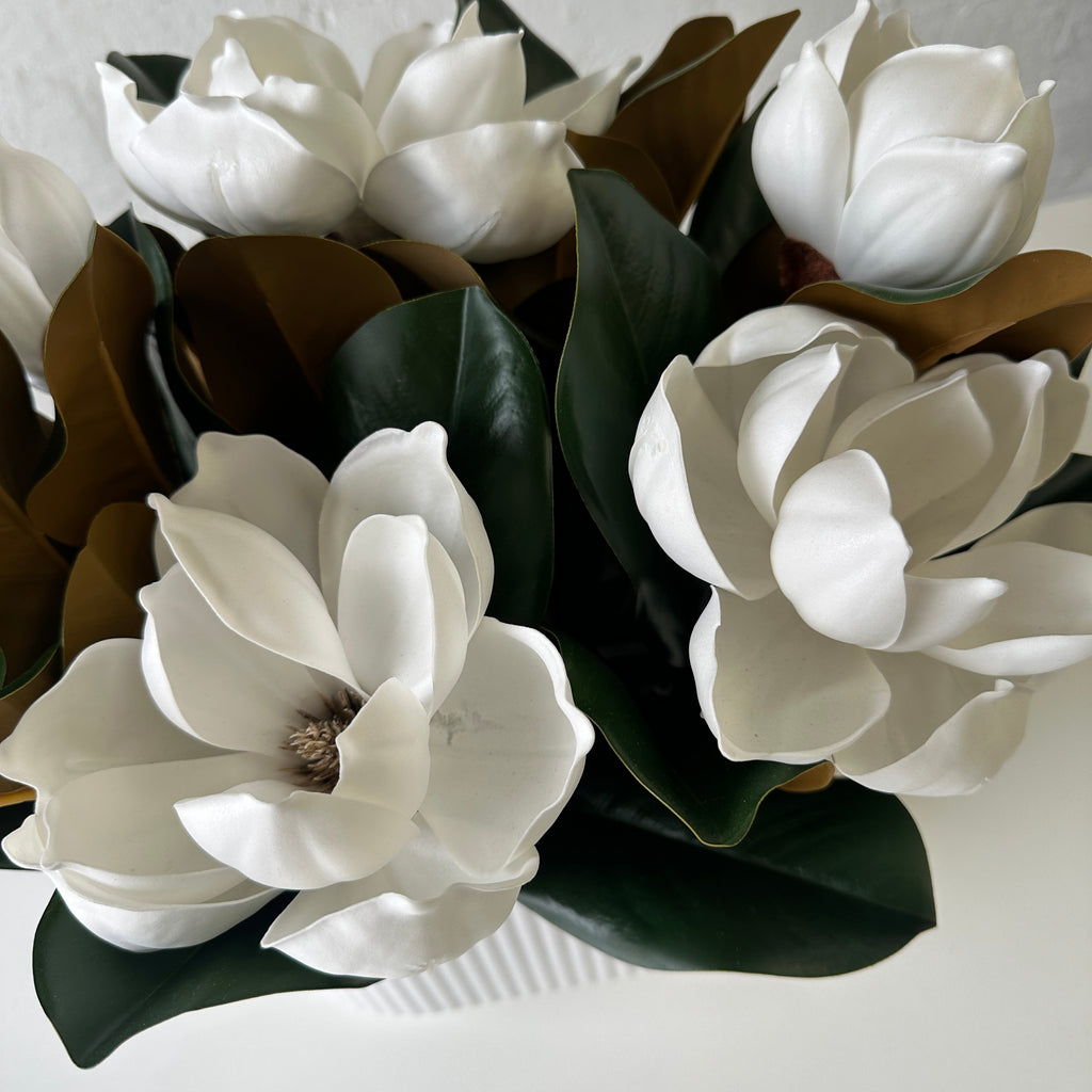 Artificial Magnolias in Ceramic