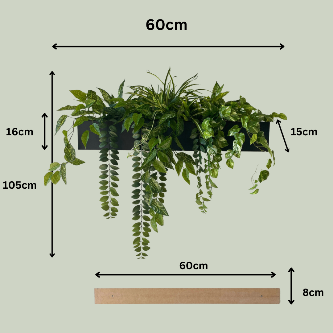 Artificial Hanging Planter Box